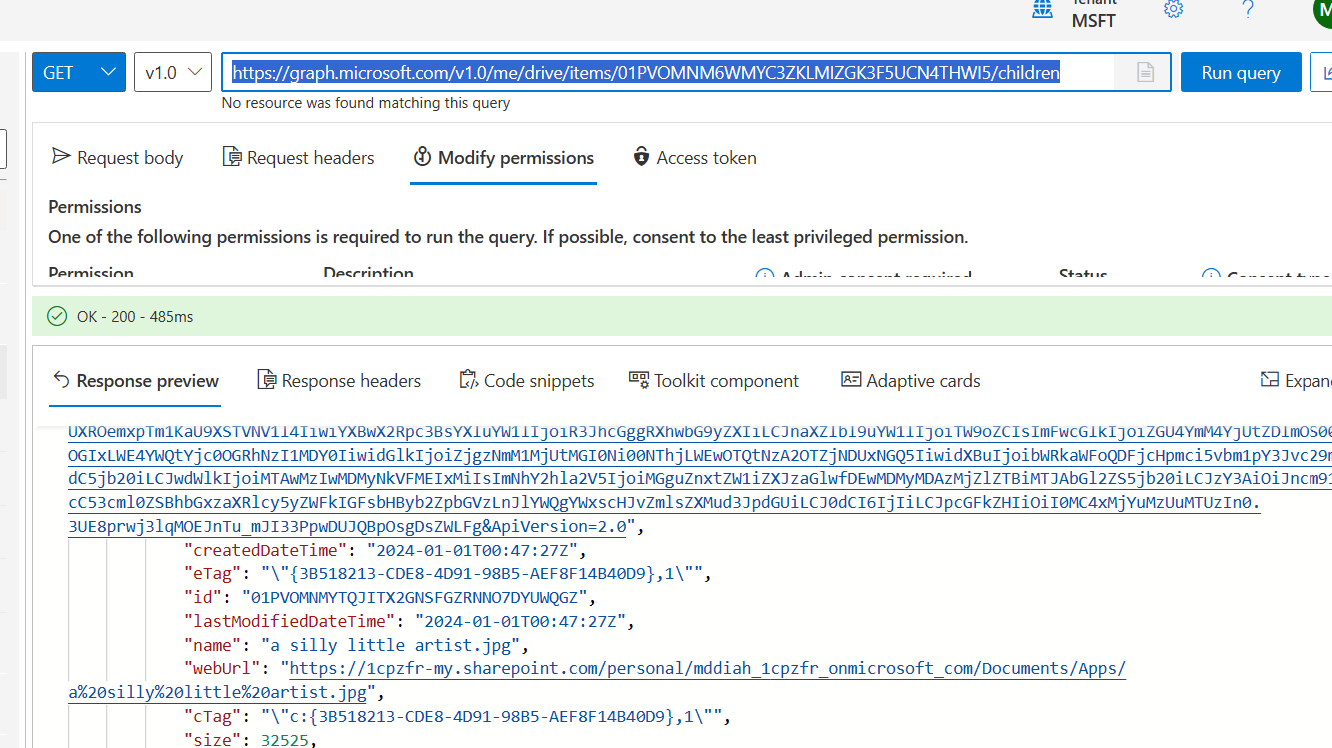 Graph API drive children endpoint return only folders not files - Microsoft Q&A