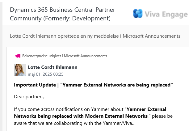 No access to Viva Engage Extra Net - previously Yammer - Microsoft Q&A