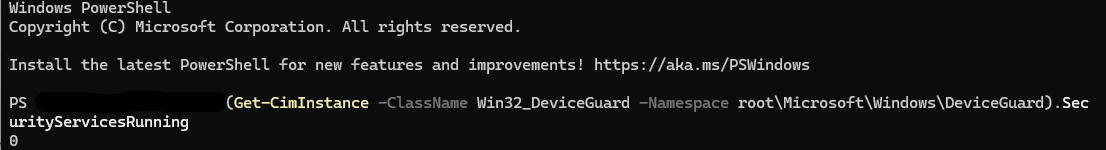 Credential Guard Service Not Running but Enabled - Microsoft Q&A