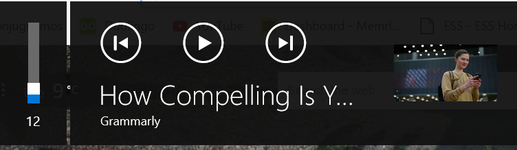 Volume bar - Microsoft Q&A