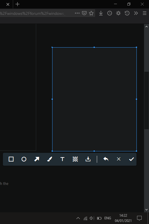 ctrl + shift + a opens up a sreen capture box - Microsoft Q&A