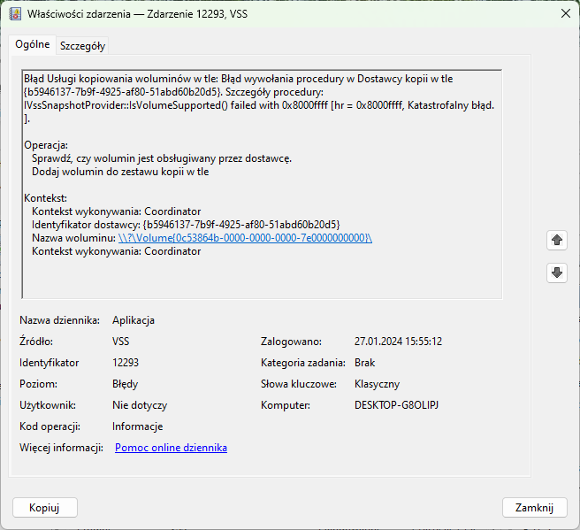 Backup failure - Microsoft Q&A