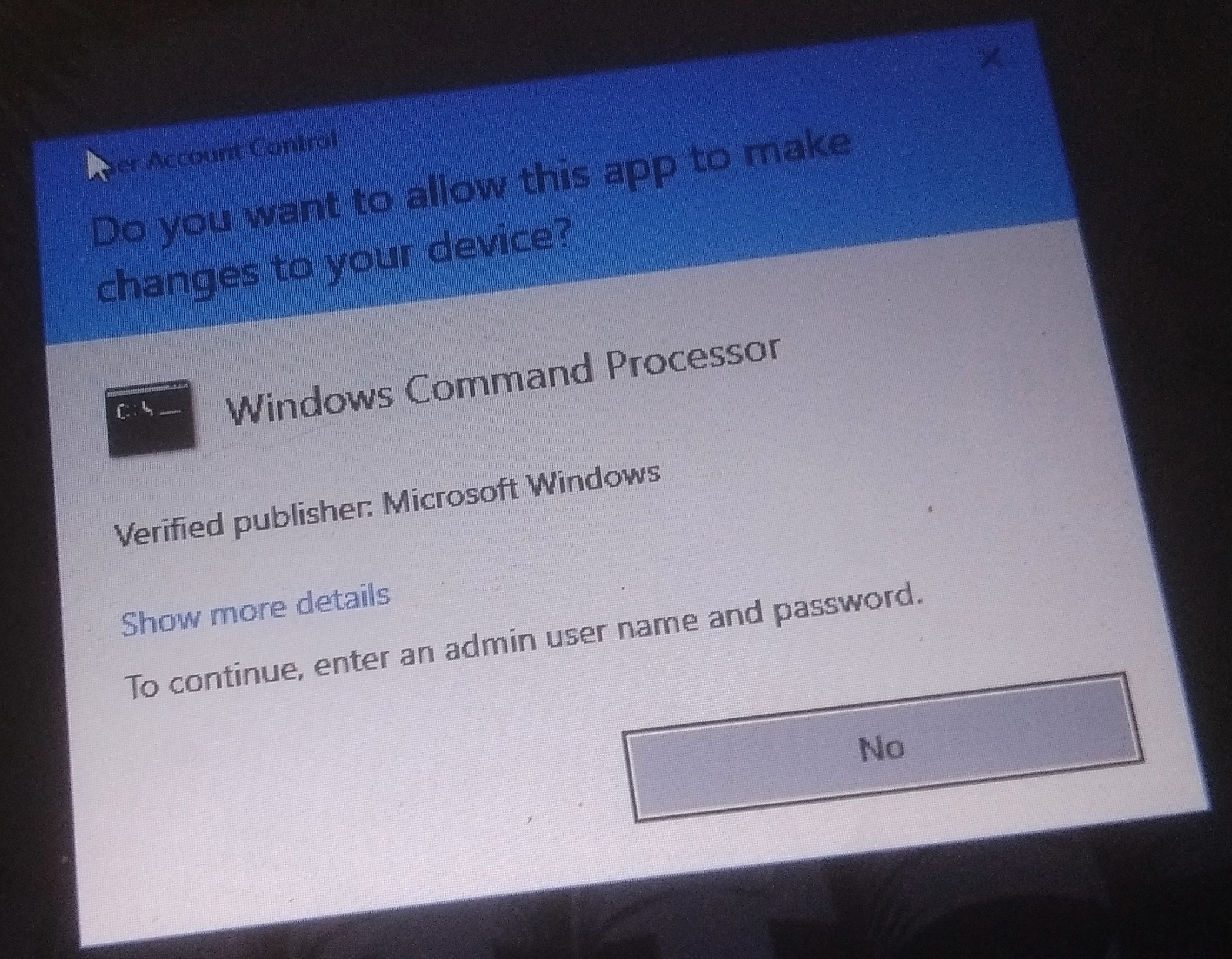 USER ACCOUNT CONTROL - Microsoft Q&A