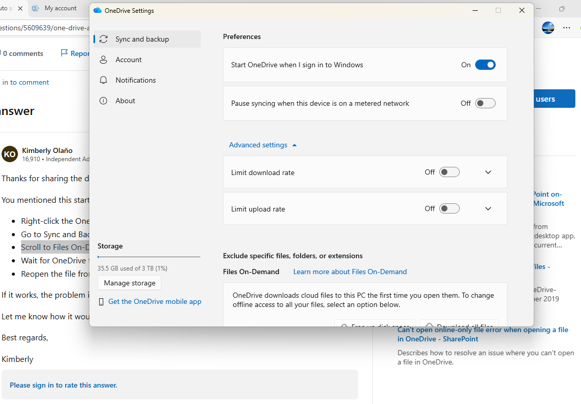 one drive auto save not working after the update - Microsoft Q&A