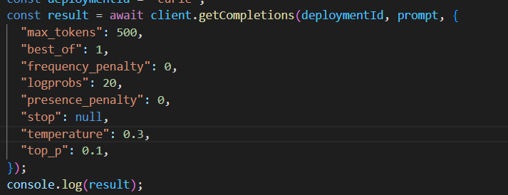 Why the tokens of my Azue OpenAI model is limited to 16 (default) ? - Microsoft Q&A