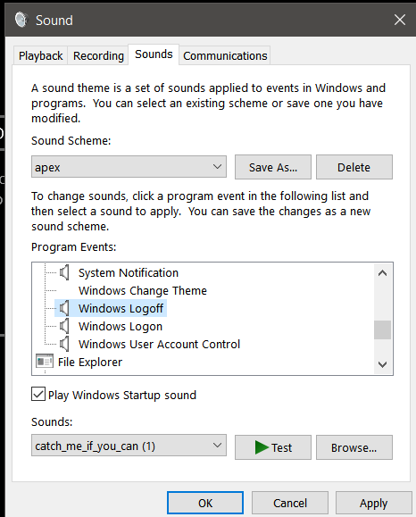 Windows Logon & logoff sound is not working - Microsoft Q&A