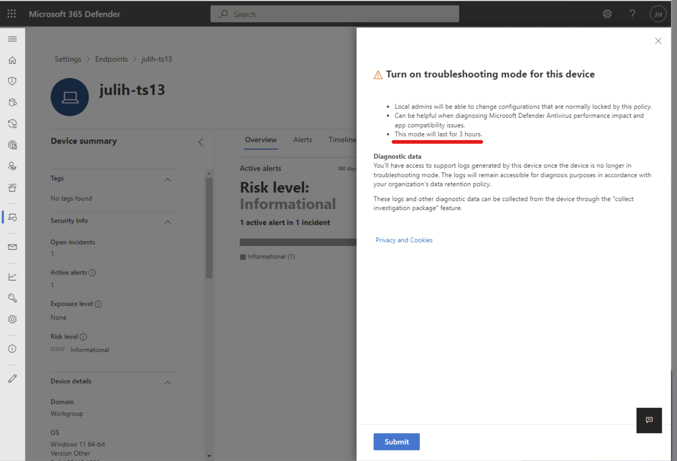 Tamper Protection on Endpoint Defender - Microsoft Q&A