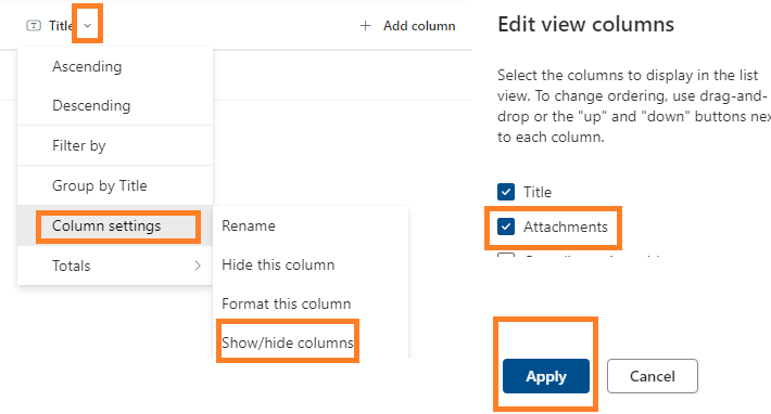 attaching emails to an item in microsoft list - Microsoft Q&A