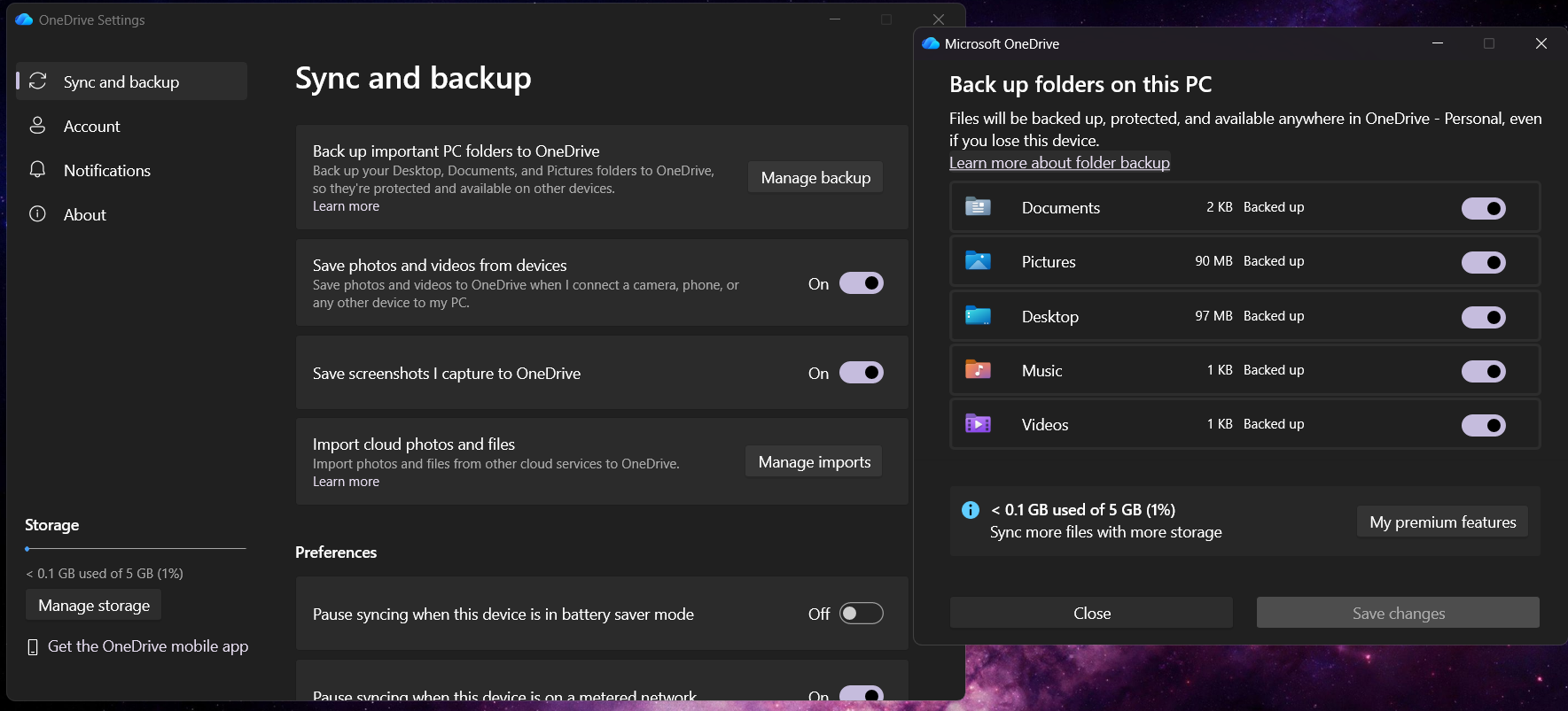 Theres a problem backing up my files in onedrive. - Microsoft Q&A