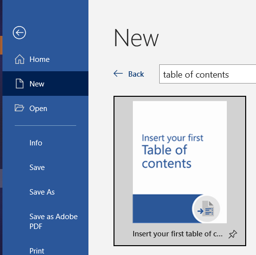How do I add items to a table of contents? - Microsoft Q&A