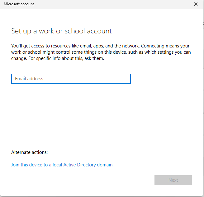 join to azure not appear - Microsoft Q&A