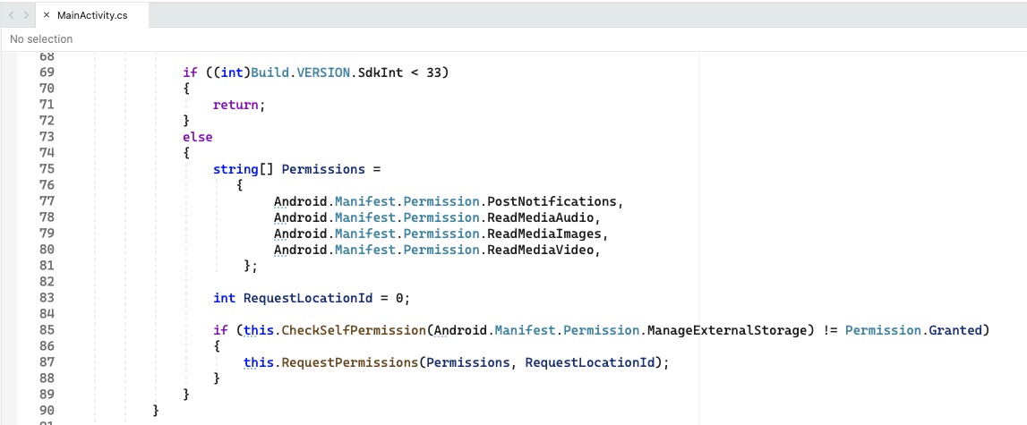 Xamarin android 13, Popup permission notification and Popup - Microsoft Q&A