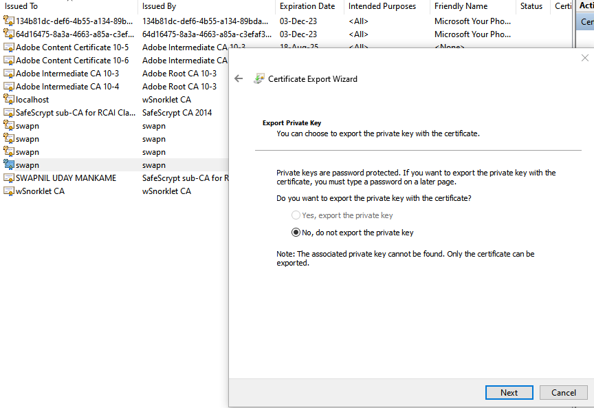 Unable to access EFS Encrypted Folder even though "current user" has Certificate and Key ...