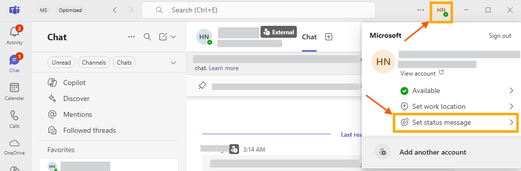 how to create a personal note under my name in Teams like in Skype for ...