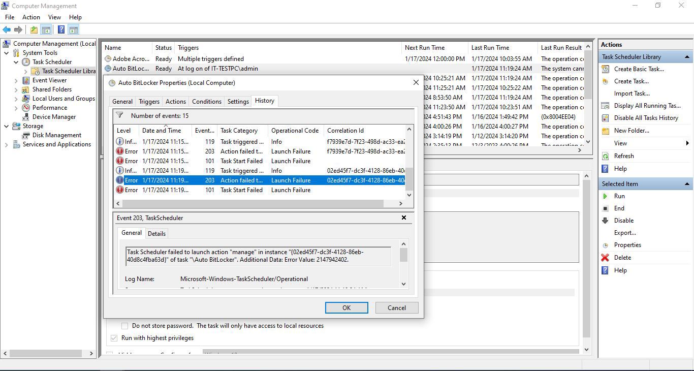 Create scheduled tasks that need to be performed automatically by any user on the PC, including ...