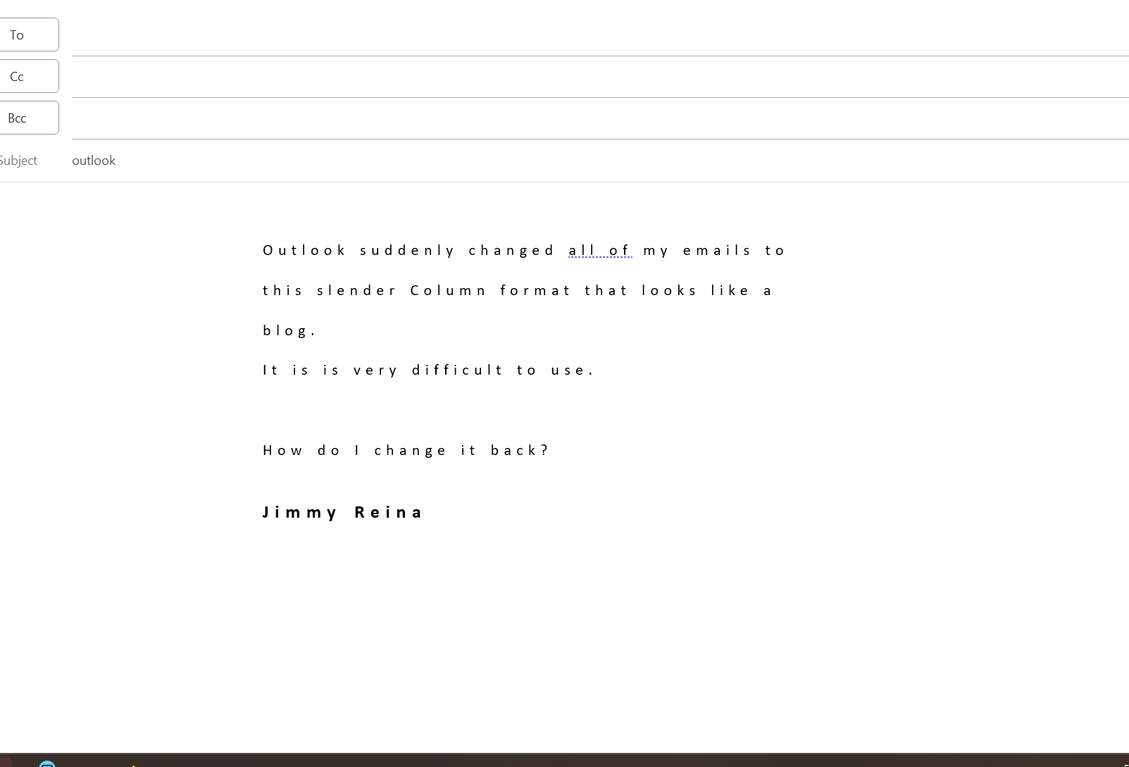 Layout of Outlook changed spontaneously - Microsoft Q&A
