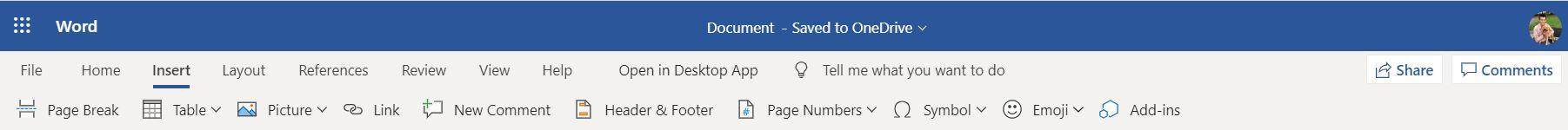 No Shapes in MS Word Online - Microsoft Q&A