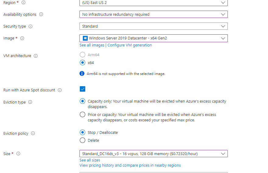 I'm not able to create a vm - Microsoft Q&A