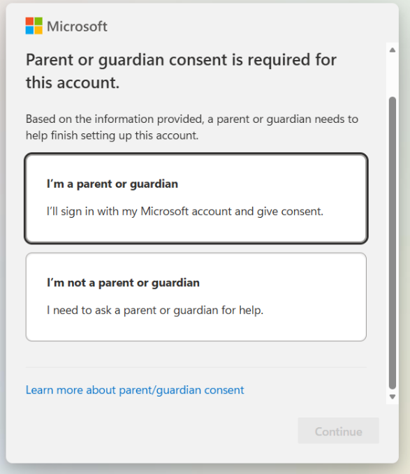 My Microsoft account was incorrectly classified as a child account, and ...
