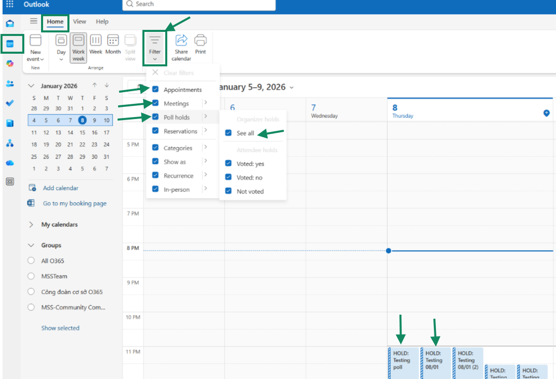 Outlook diary poll - I'm the organiser of a diary poll but now can't ...