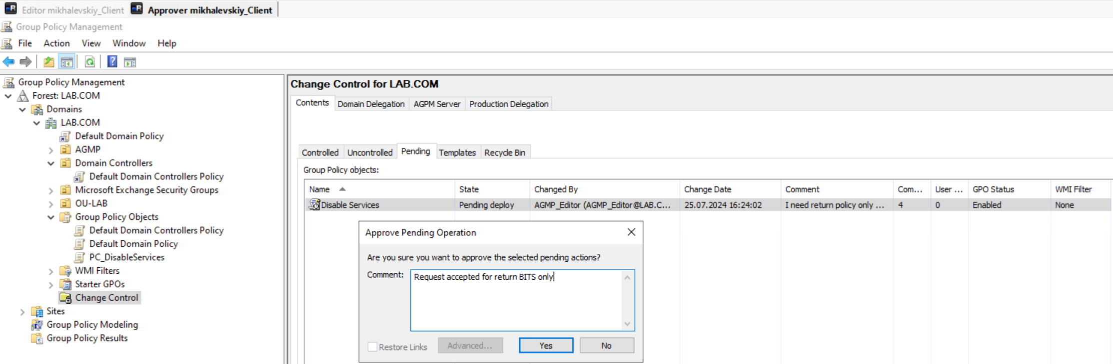Why doesn't group policy recovery work ? - Microsoft Q&A