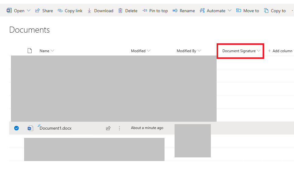 Connecting a Signature Line to a SharePoint document library field ...