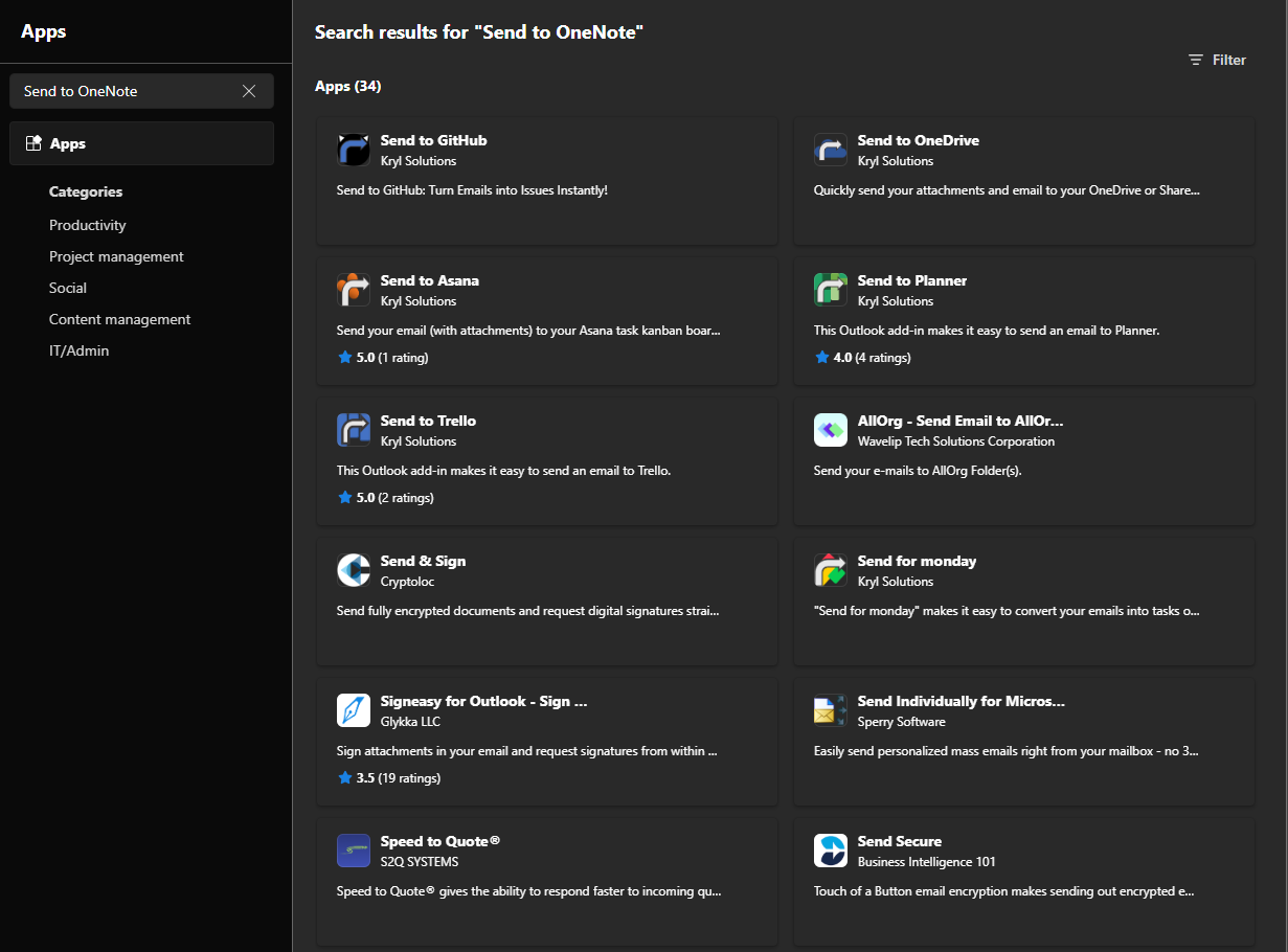 What happened to "Send to OneNote" in New Outlook desktop? - Microsoft Q&A
