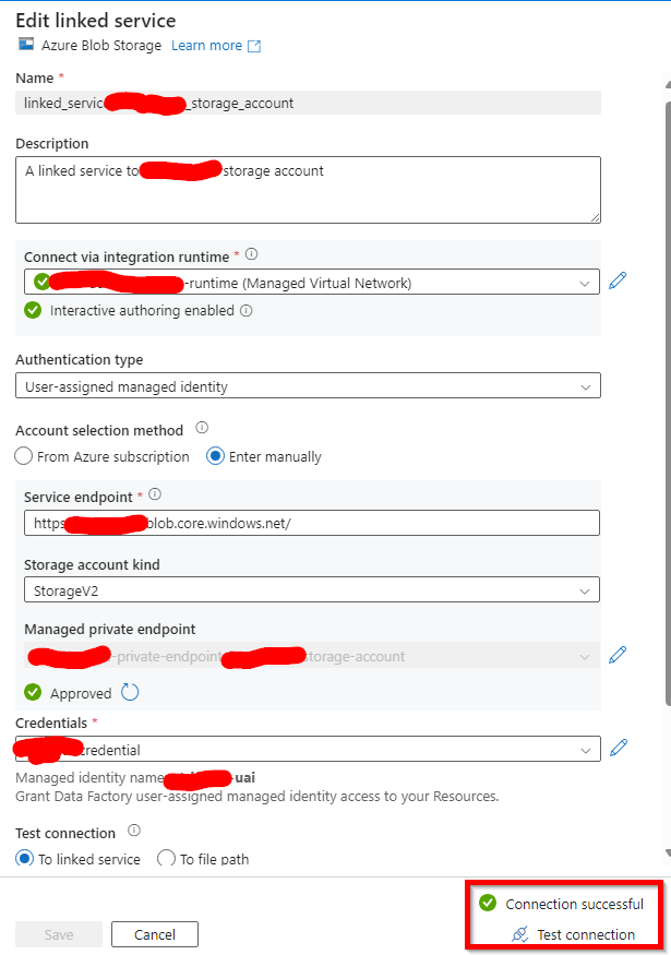 Azure Data Factory (ADF) I get a 403 error when I hit the detect data type button in a data flow ...