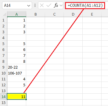 How to include numbers with hyphens in Subtotal function - Microsoft Q&A