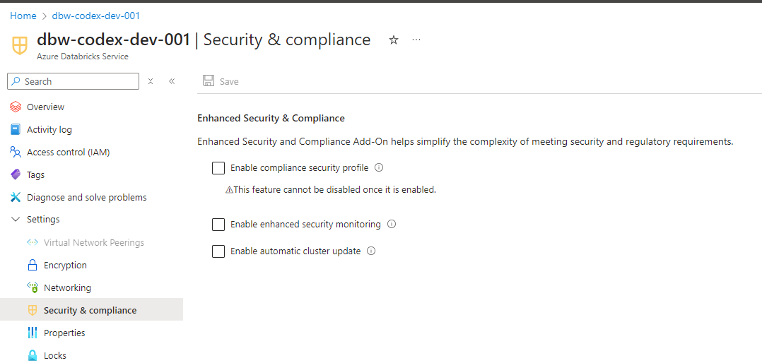 Unable to downgrade Databricks workspace - Microsoft Q&A