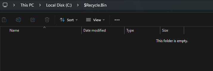 WINDOWS 10 RECYCLE BIN - Microsoft Q&A