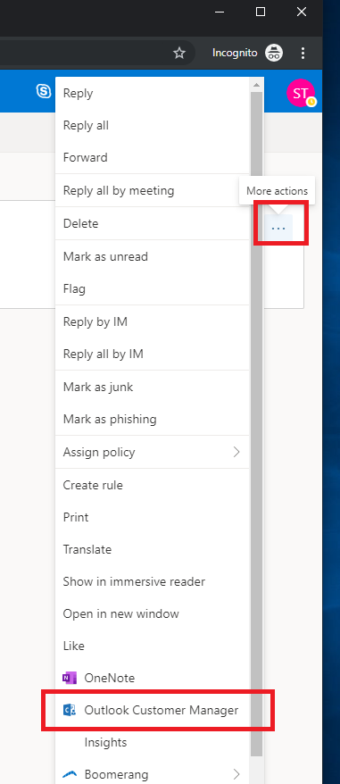 Outlook Customer Manager - Microsoft Q&A