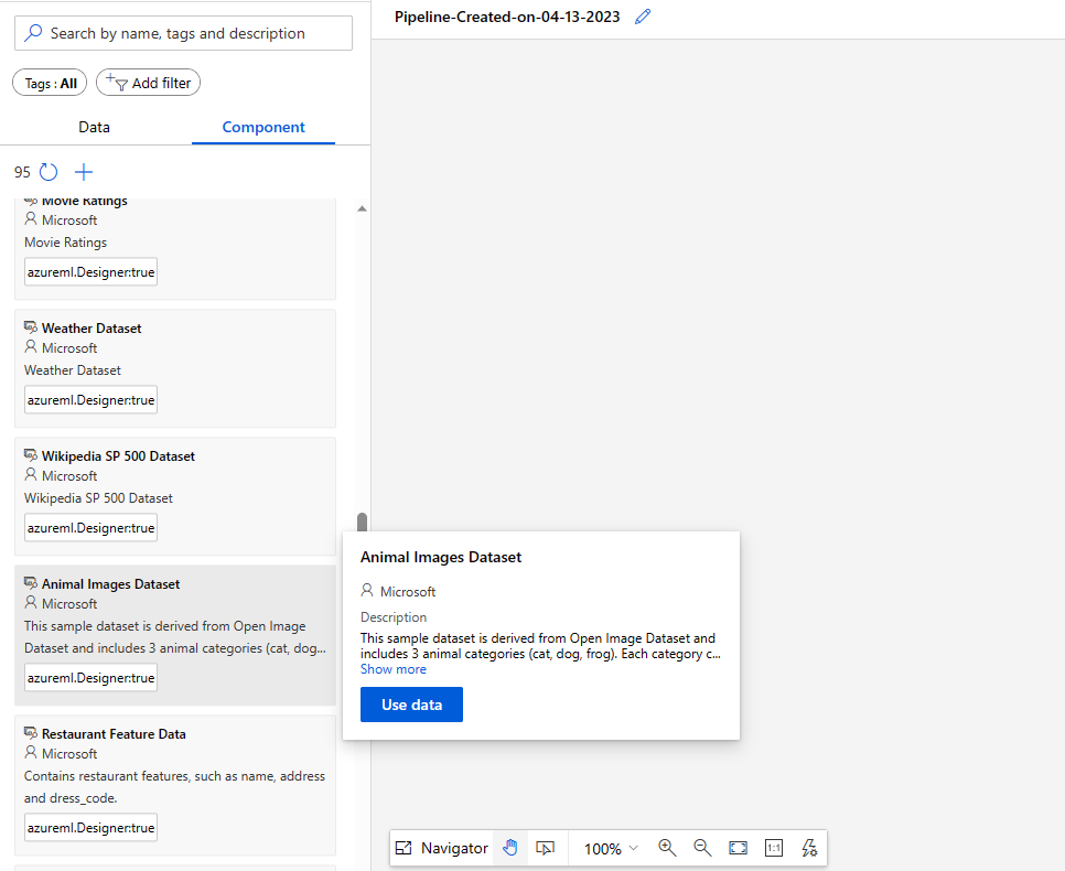 How to Create File based data set for Image Classification in Azure ML Designer - Microsoft Q&A