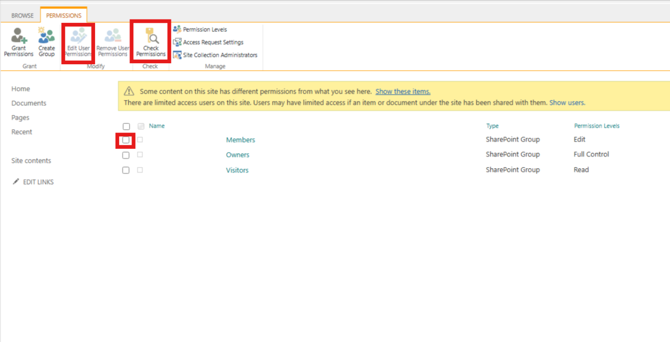 Conflicting SharePoint Online permissions between Microsoft 365 group ...