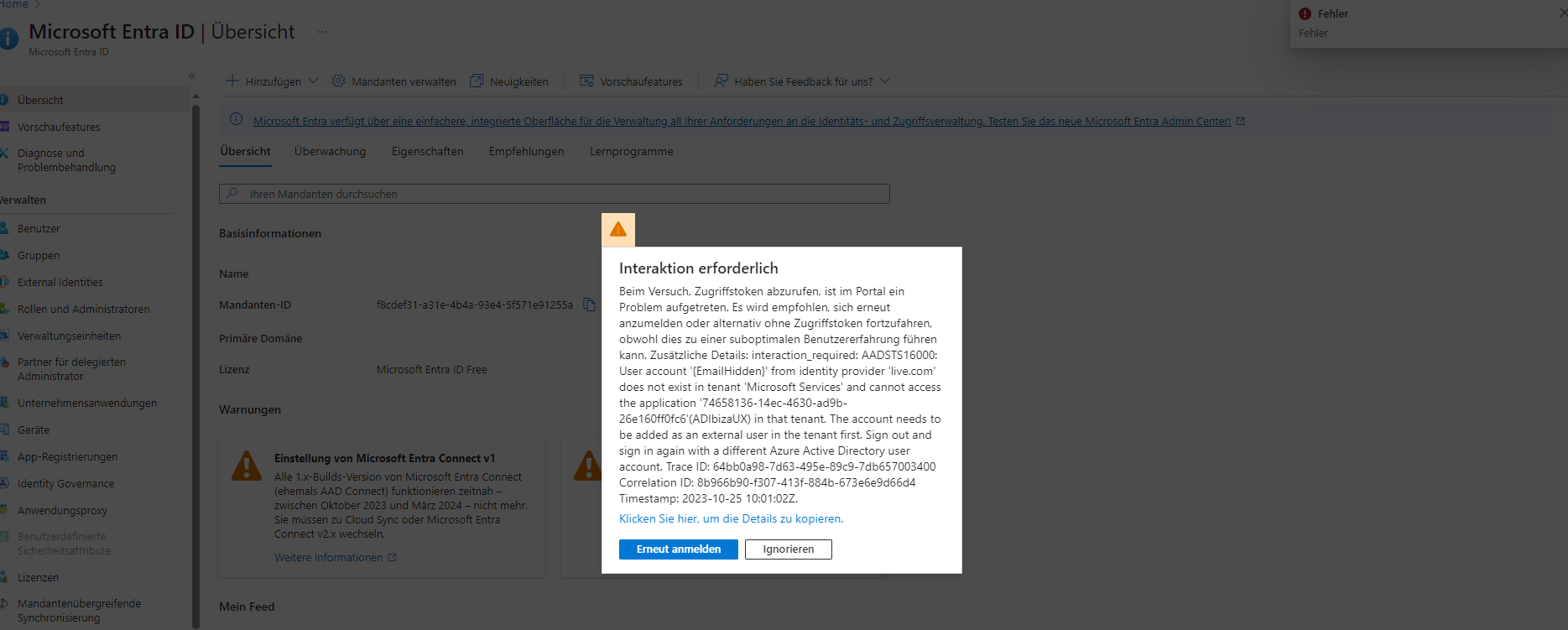 free virtual machine can't be created in Azure portal due to an error ...
