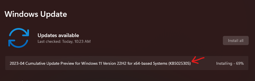 Cumulative Update Preview For Windows 11 Version 22h2 For X64 Based