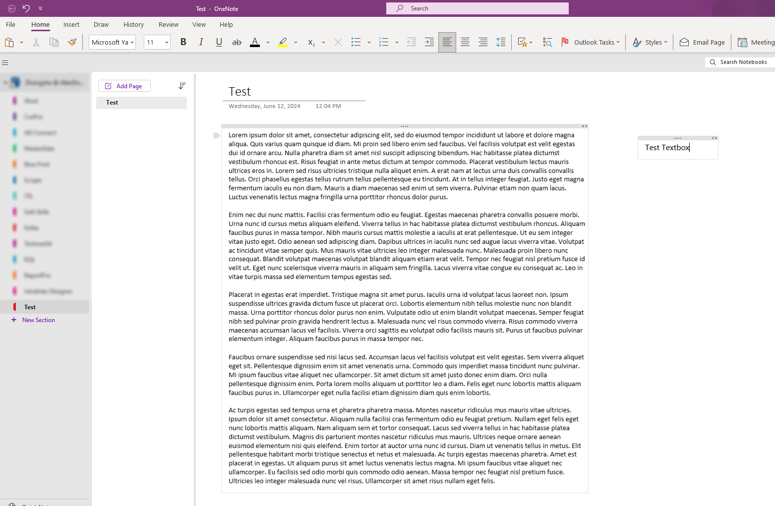 Why do my OneNote notes in the textbox note fill all the way across the ...