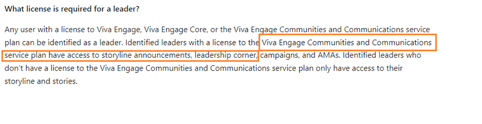 Leadership Corder - Viva Engage - Microsoft Q&A