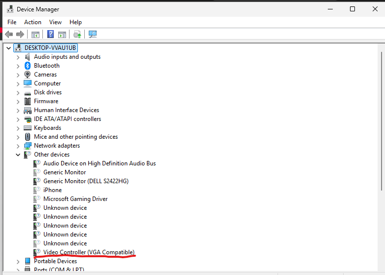 I accidently deleted my display adapter in my device manager (NOT THE DRIVER) the actual display ...