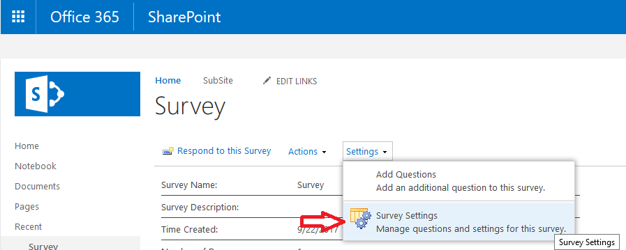 SharePoint Survey Respones - Microsoft Q&A