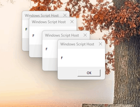 Windows script host Pop up - Microsoft Q&A