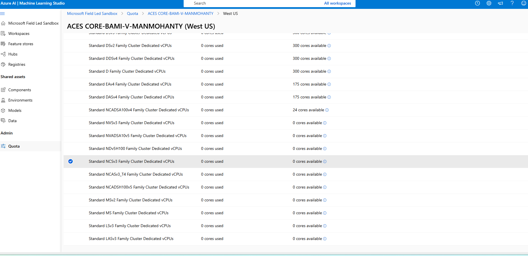 request quota increase - Microsoft Q&A