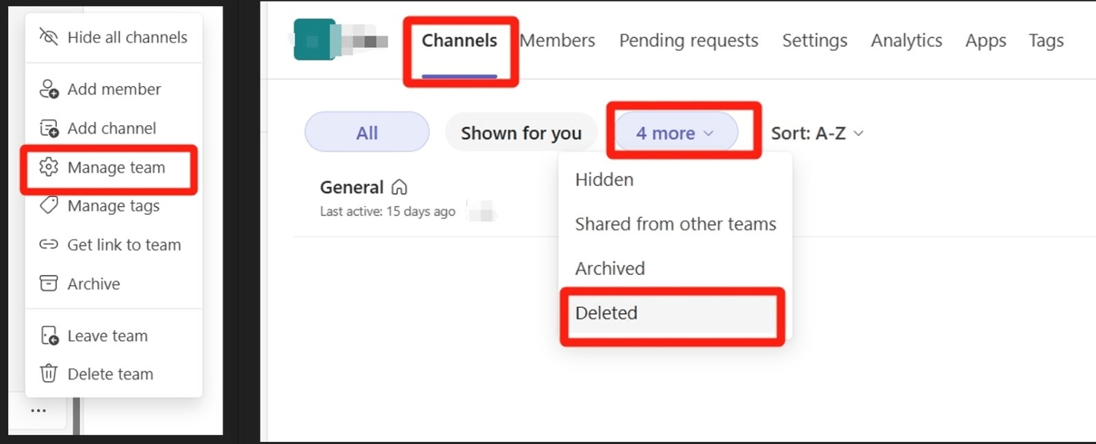 How can I restore a Channel/Team in MS Teams? - Microsoft Q&A