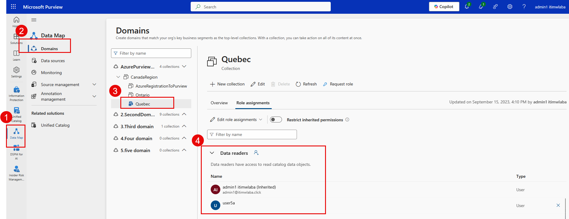 Purview Data Governance: Grant access to business consumers (regular users) to search in Unified ...