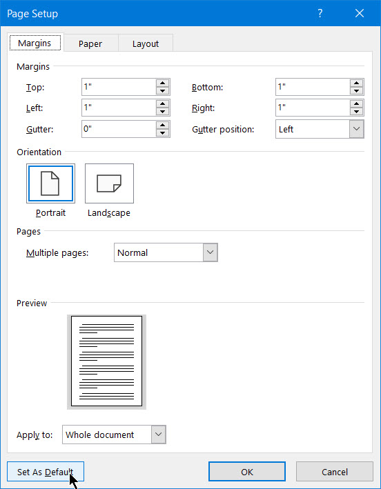 How do I set and keep custom layout for Word? - Microsoft Q&A