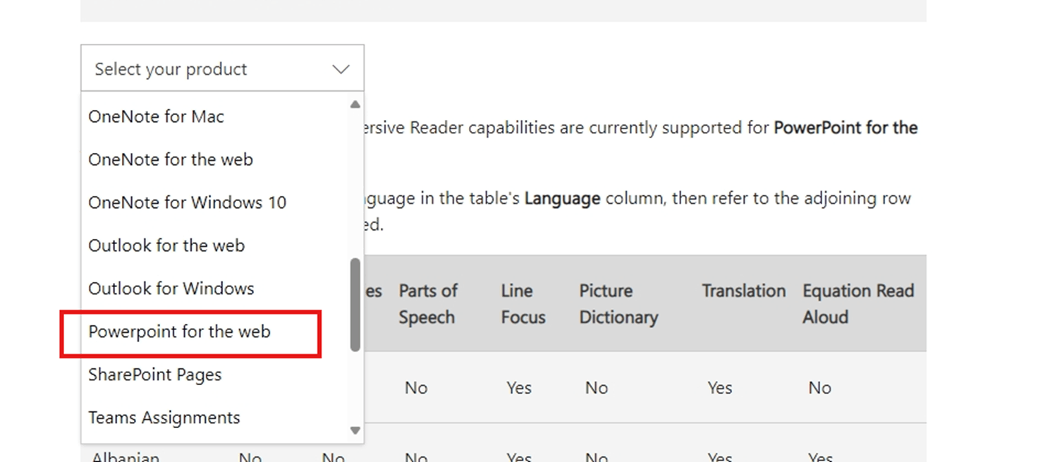 immersive reader disappear in mspowerpint 365 - Microsoft Q&A