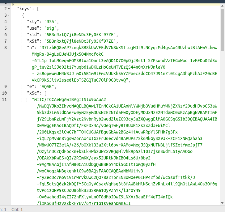 How to get MS Azure RSA public key for JWT validation? - Microsoft Q&A How to get MS Azure RSA public key for JWT validation? - Microsoft Q&A