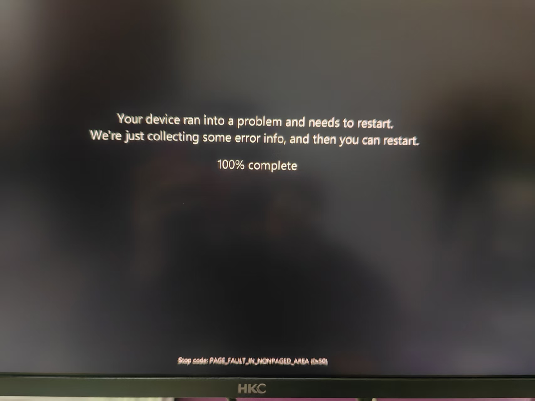 StOp COde: PAGE FAULT IN_NONPAGED AREA (0X5O) - Microsoft Q&A