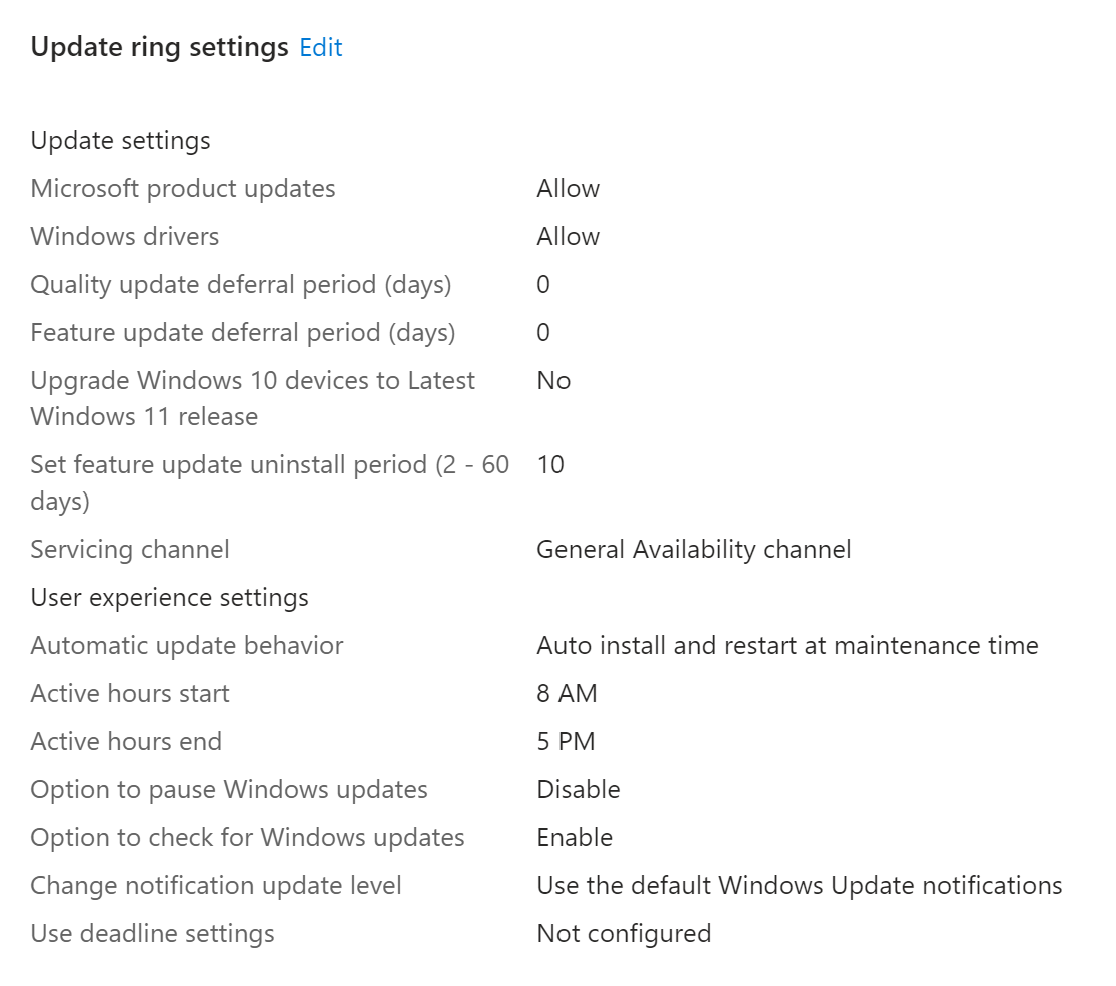 Win11 - WUfB enrolled from Intune - test PC won't get 23H2 Feature ...