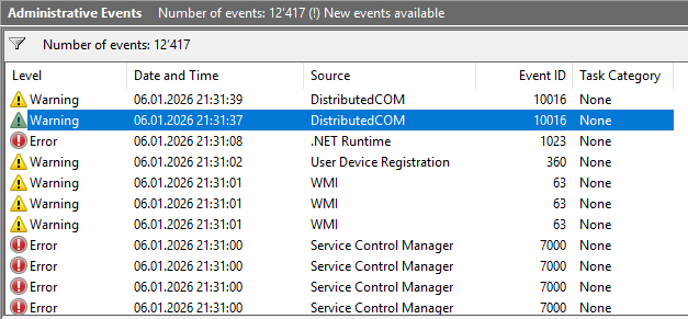 Multiple event errors and warning after changing GPU - Microsoft Q&A